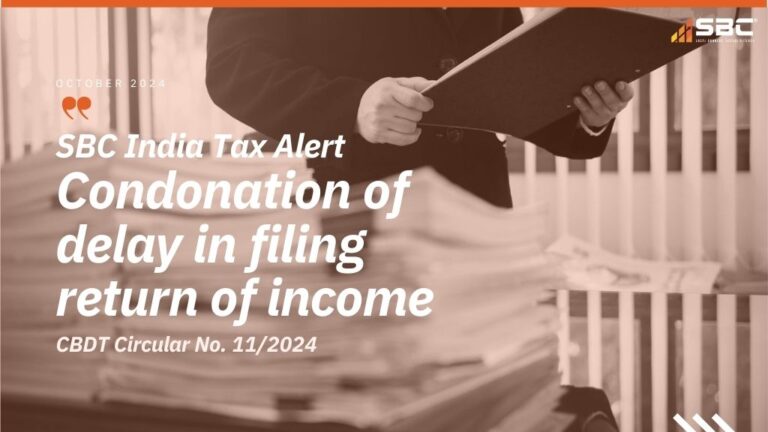 Condonation of delay in filing return of income | SBC